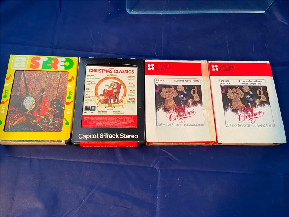 Lot of 4 Vintage 8-Track Cartridge Tapes Christmas Variety Untested Jim ...