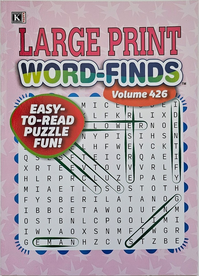 Kappa Large Print Word-Finds Puzzle Books Vol.405-430, 80 Puzzles Each ...