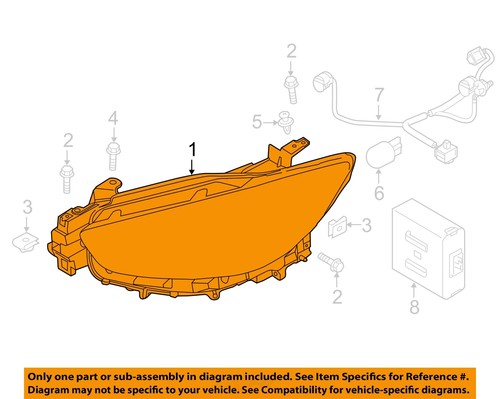 MAZDA OEM 2016 CX-5-Headlight Head Light Headlamp KA0G51031J | eBay