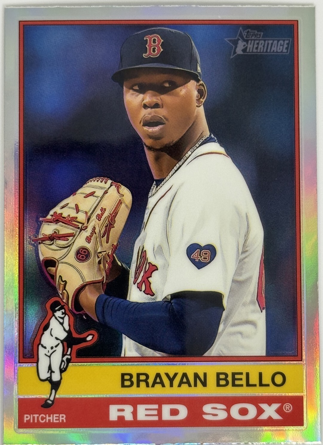 2025 Topps Heritage - Brayan Bello #384 Chrome Refractor for sale ...