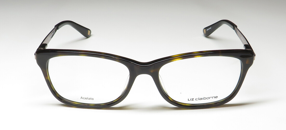 LIZ CLAIBORNE L637 086 DARK HAVANA ACETATE FULL-RIM FRAME DESIGNER ...