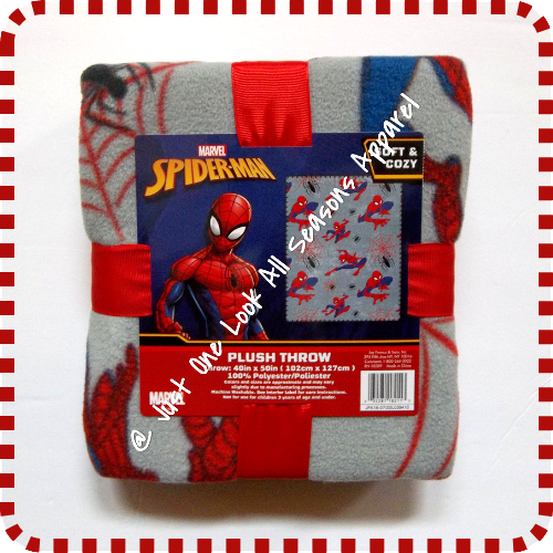 Spider-Man Throw Blanket 40"x 50" Gray | eBay