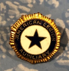 American Legion Auxiliary Lapel Pin - Vintage USA MilitaryPatriotic ...
