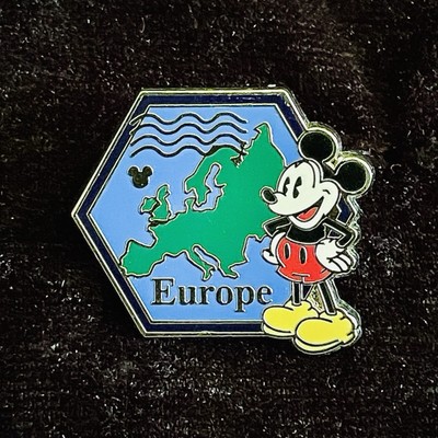 WDW Europe Hidden Mickey Mouse Continent Stamps World Country Disney ...