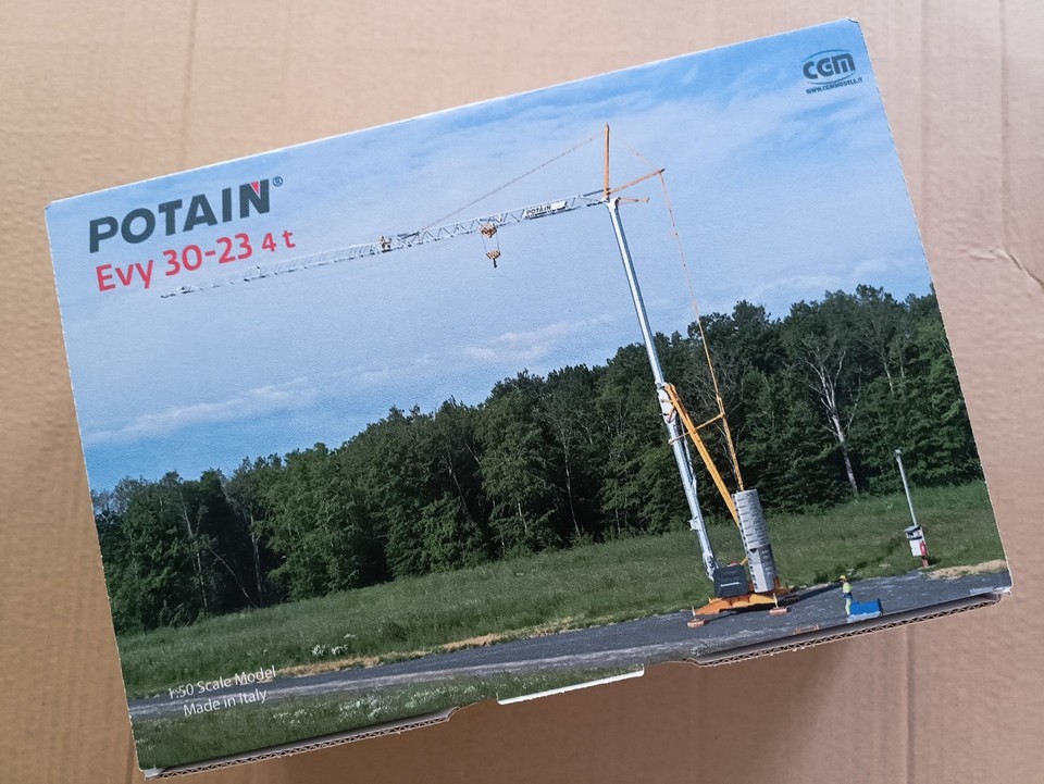 POTAIN EVY 30-23 1:50 Scale Selferecting Tower Crane - CGM Models New ...