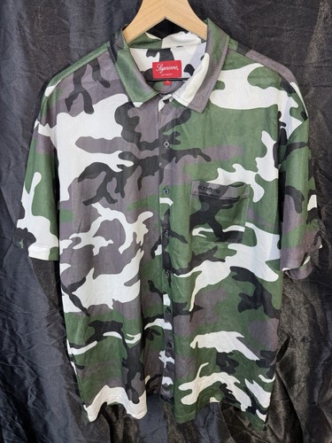 Supreme Short Sleeve Shirt XL Polyester Multicolor Camouflage | eBay