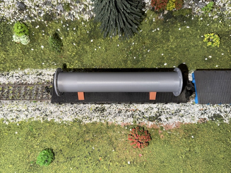 1:87 HO Scale Gray Flange Pipe 4.5in | eBay