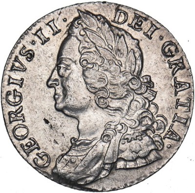 1750 Shilling - George II British Silver Coin - Very Nice | eBay