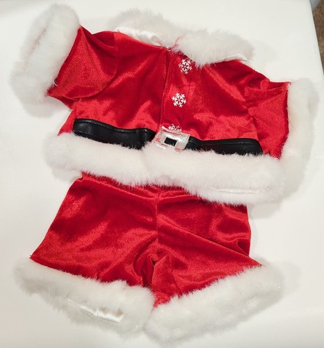 Build-a-Bear Santa Outfit Red Pants and Jacket, White Fur Trim | eBay