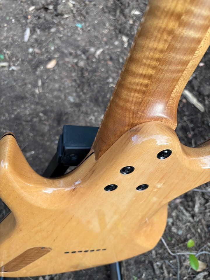 Mollo 7 String Electric Guitar Roasted Flame Maple Neck | eBay