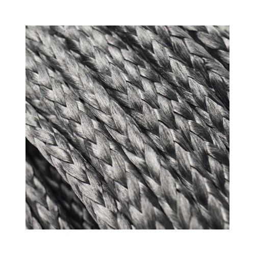 6mm x 200ft 12-Strand Braided Rope Grey Coating 4600kg/10141lbs Rescue ...