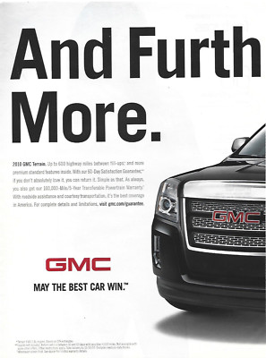 2010 GMC Terrain 2-Page Print Ad, GMC Terrain Magazine Ad, GMC Print Ad ...