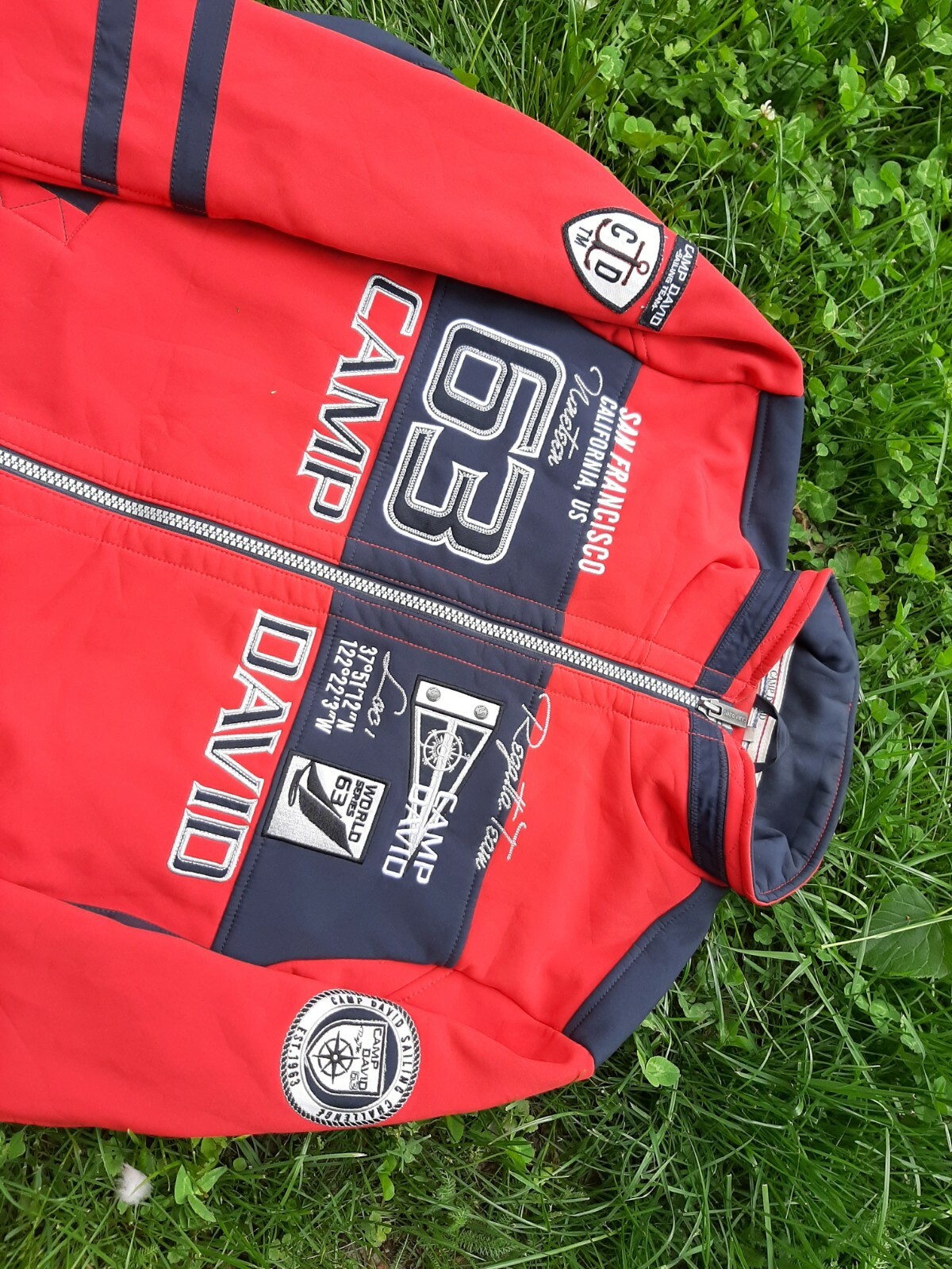 Camp David Jacket Red Regatta Team Word Series San Fr… - Gem