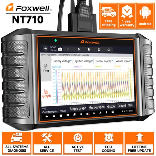 FOXWELL For VOLVO Full Systems Scanner Car Diagnostic Tool IMMO OBD2 ...