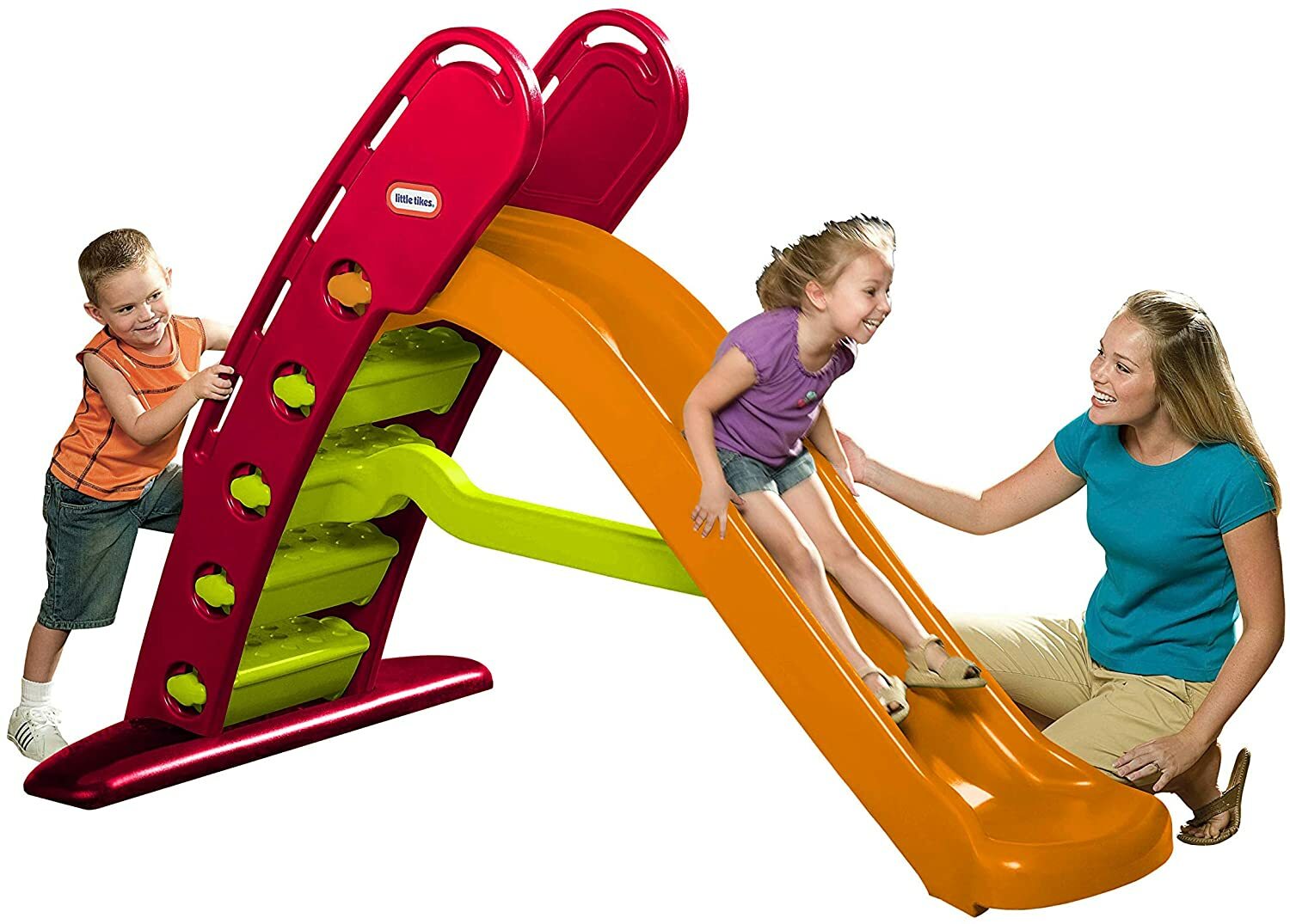 Little Tikes Klappbare Riesenrutsche Rutsche Deluxe Rot Kinderrutsche ...