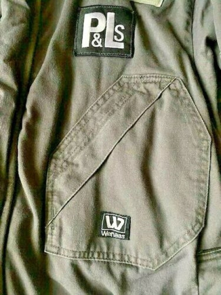 Vintage Wenaas P&L's Logistics antiflame reflective work jacket XL | eBay