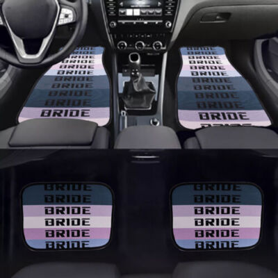 Universal JDM BRIDE Gradation Racing Fabric Floor Mats Interior Carpets ...