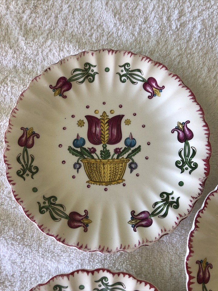 SET of 5 B&B plates American Limoges OLD DUTCH 5 TC M.L.F.E. Collector ...