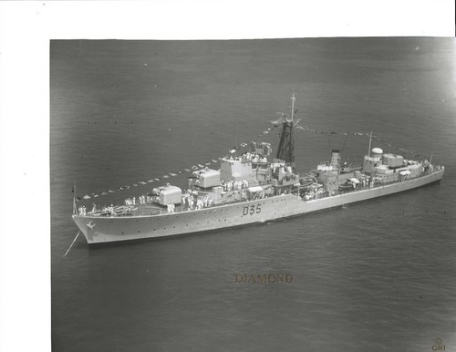 Authentic HMS Diamond D35 Official Stamp Photograph | eBay