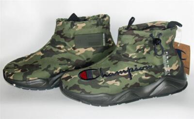 CHAMPION Camo Rally Drizzle Draw String Water Resistant Comfy Booties ...