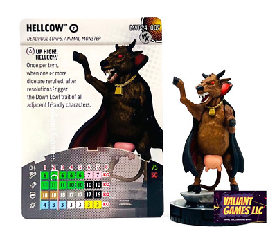 Marvel Heroclix Hellcow #MVP24-007 w/ Card Wizkids Convention Exclusive ...
