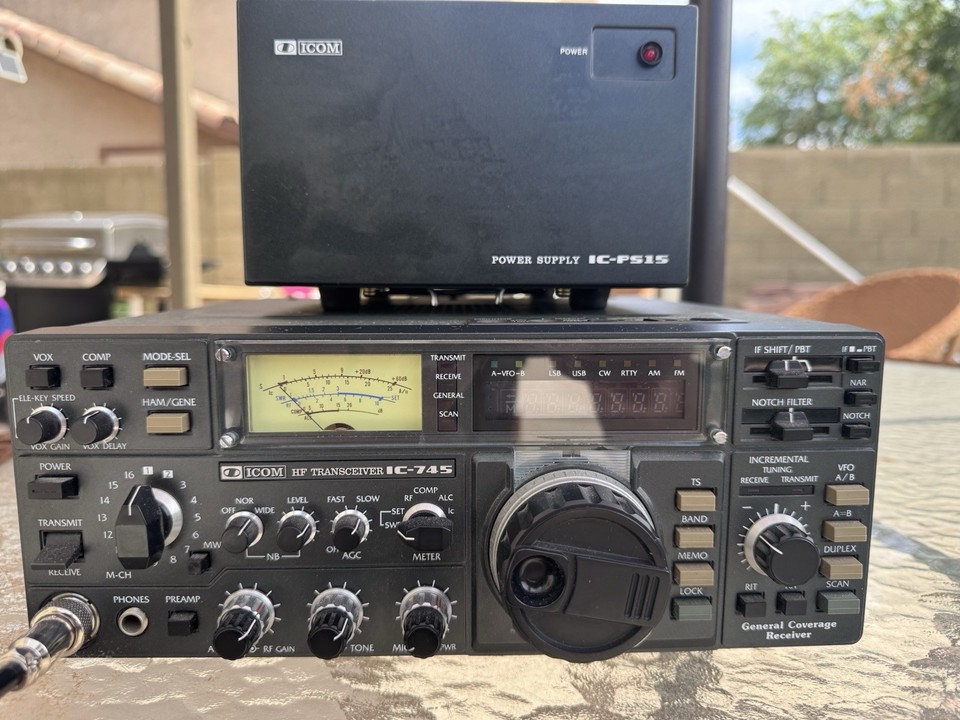 ICOM IC-745 High Frequency Radio Transceiver And Power Supply | eBay