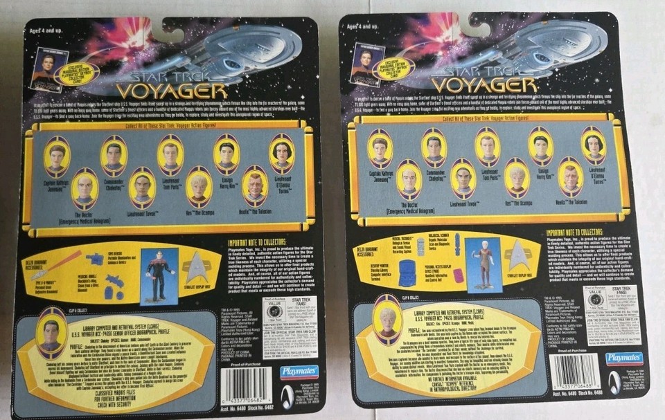 Playmates STAR TREK: Voyager Action Figures Complete Lot Of 15 Total ...