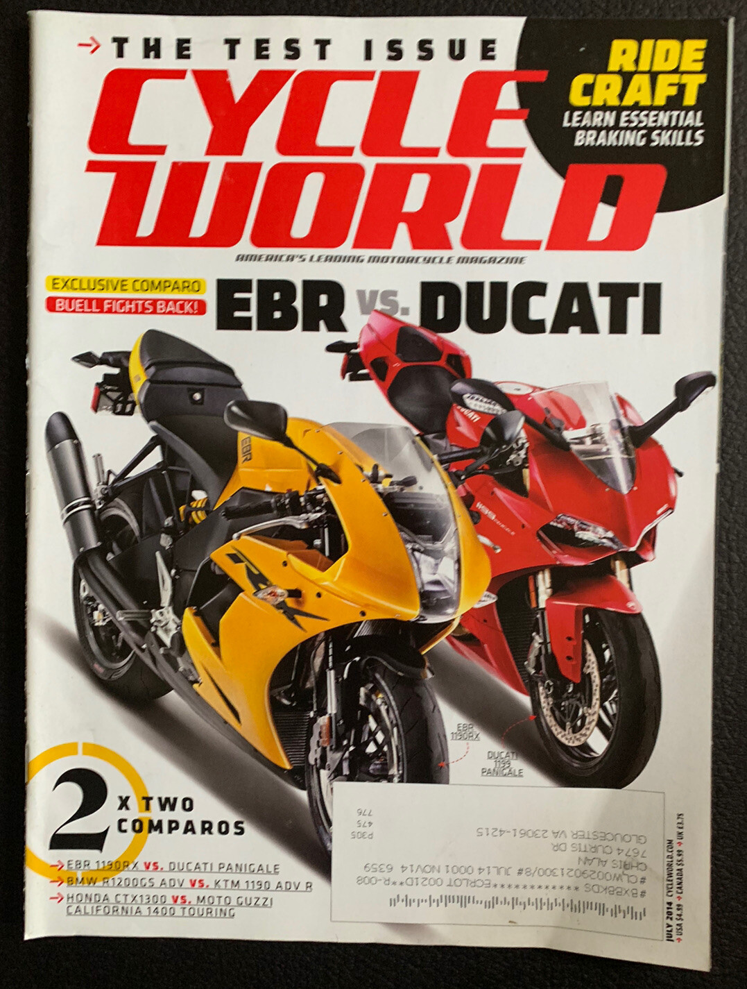 Cycle World Motorcycle Magazine July 2014 | eBay