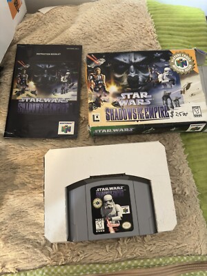 Vintage Nintendo 64 N64 Star Wars Shadows Of The Empire Game Box Manual ...