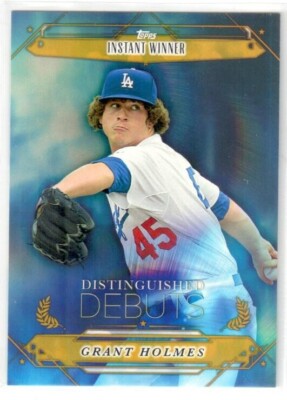 2015 Topps Pro Debut GRANT HOLMES Distinguished Debuts GOLD ROOKIE #16 ...