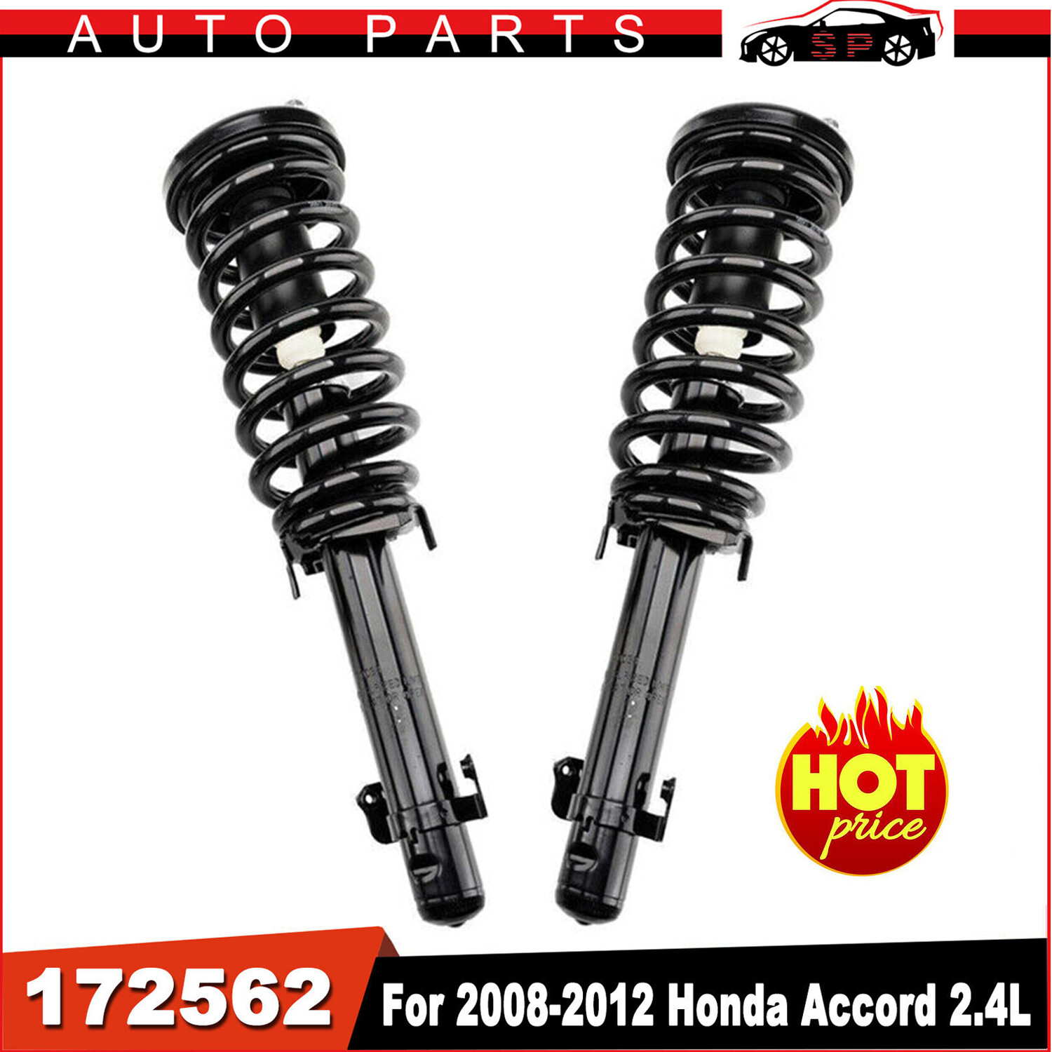 HONDA For Honda Accord 2008-2012 Front Complete Struts & Shocks with ...