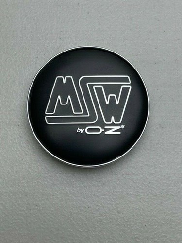 MSW By OZ Matte Black Outline Logo Snap In Wheel Center Cap XC512BW-1 ...