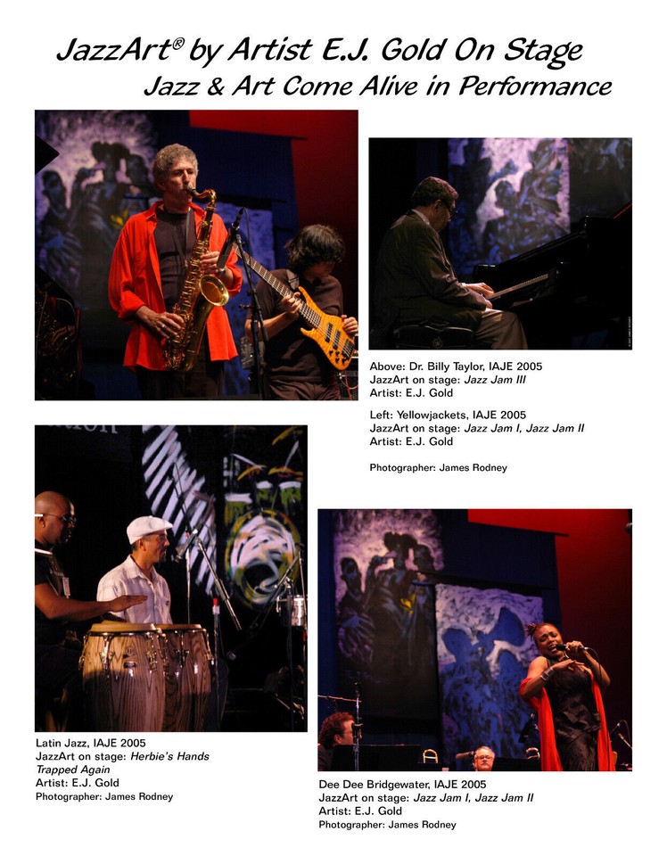 "Bird" Artist EJ GOLD Jazz Art Print Signed Numbered Limited Edition ...