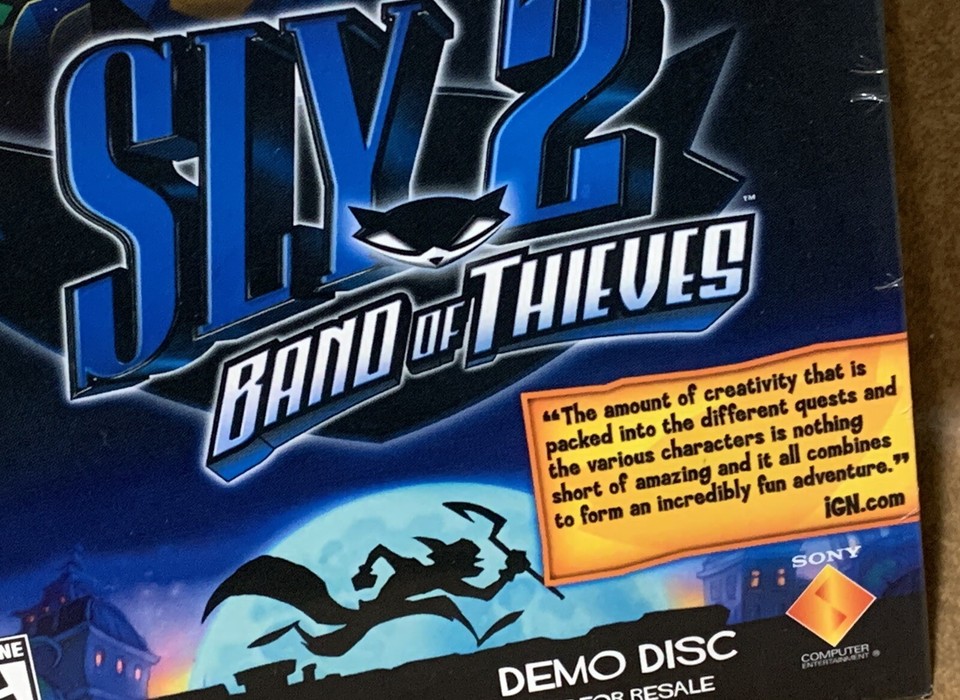 Sly 2: Band of Thieves PS2 Demo Disc - NEW Factory Sealed - RARE !!! 🐼 ...