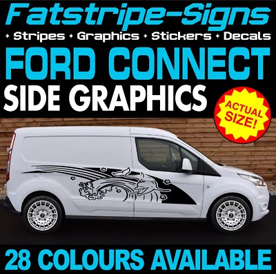 fits Ford Connect Graphics Stickers Decals Stripes ST Van Vinyl DOLPHIN ...