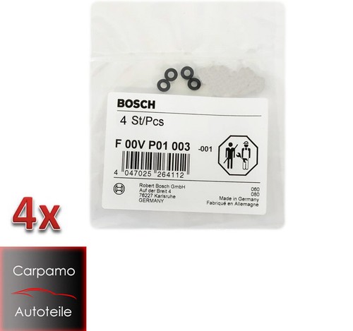 4x O-Ring Bosch F00VP01003 Leckölleitung Dieselrücklaufleitung ...