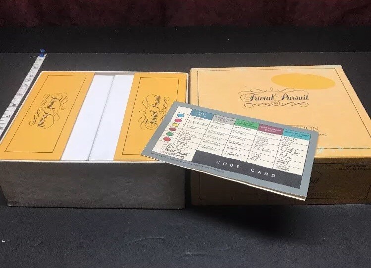 1984 Trivial Pursuit Genus II (2) Edition Trivia Subsidiary Cards ...