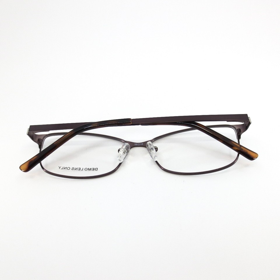 WM20201 Brown Rectangular Full Rim Eyeglasses Frame 56[]15 145 mm | eBay