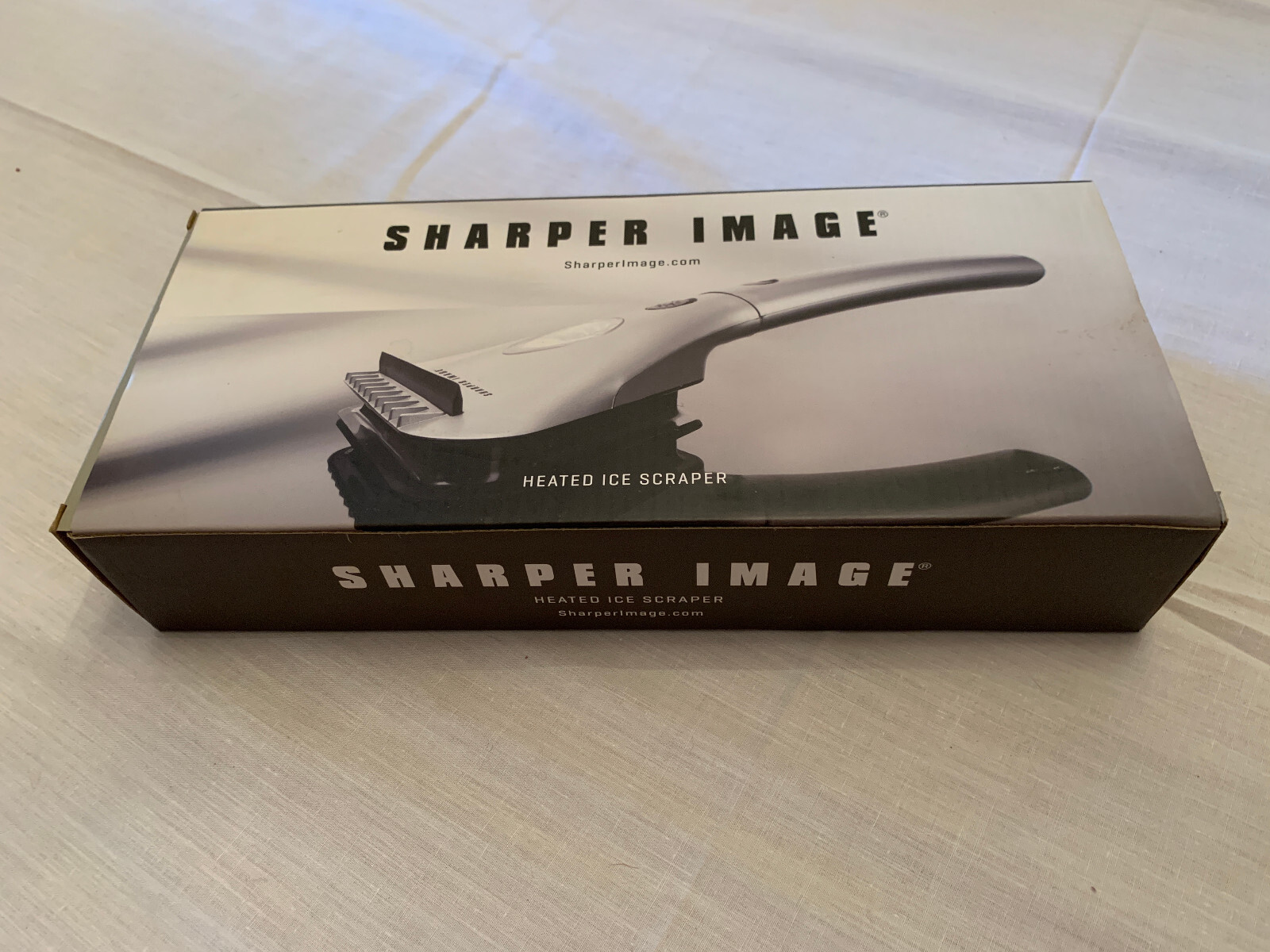 Sharper Image Heated Ice Scraper NIB 12V Outlet Plug LED Light | eBay
