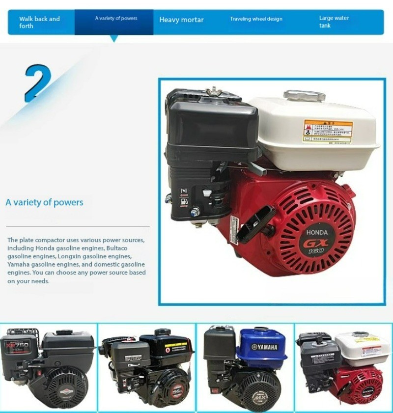 Gasoline-Powered Vibratory Plate Compactor Backfill Vibratory Plate ...