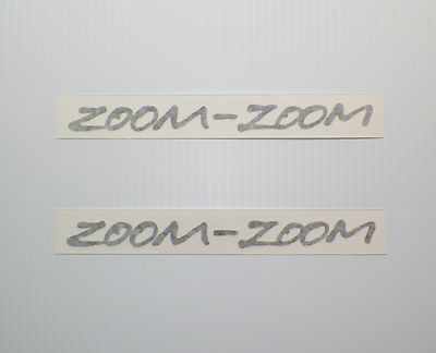 New MAZDA "ZOOM-ZOOM" Logo Decal Pair Zoom Zoom MX5 RX7 RX8 MS3 ...