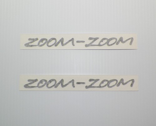 New MAZDA "ZOOM-ZOOM" Logo Decal Pair Zoom Zoom MX5 RX7 RX8 MS3 ...