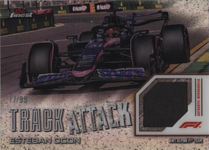 2024 Topps Finest Formula 1 - Track Attack Relics Esteban Ocon #TAR-OCO ...