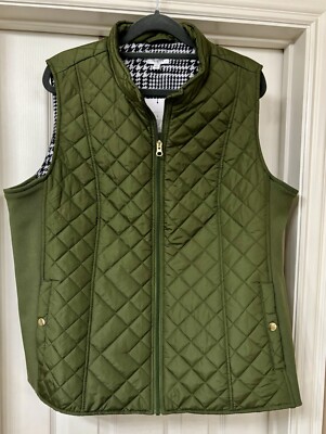 NEW - Kim Roger’s Quilted Vest - Women’s Size Large | eBay