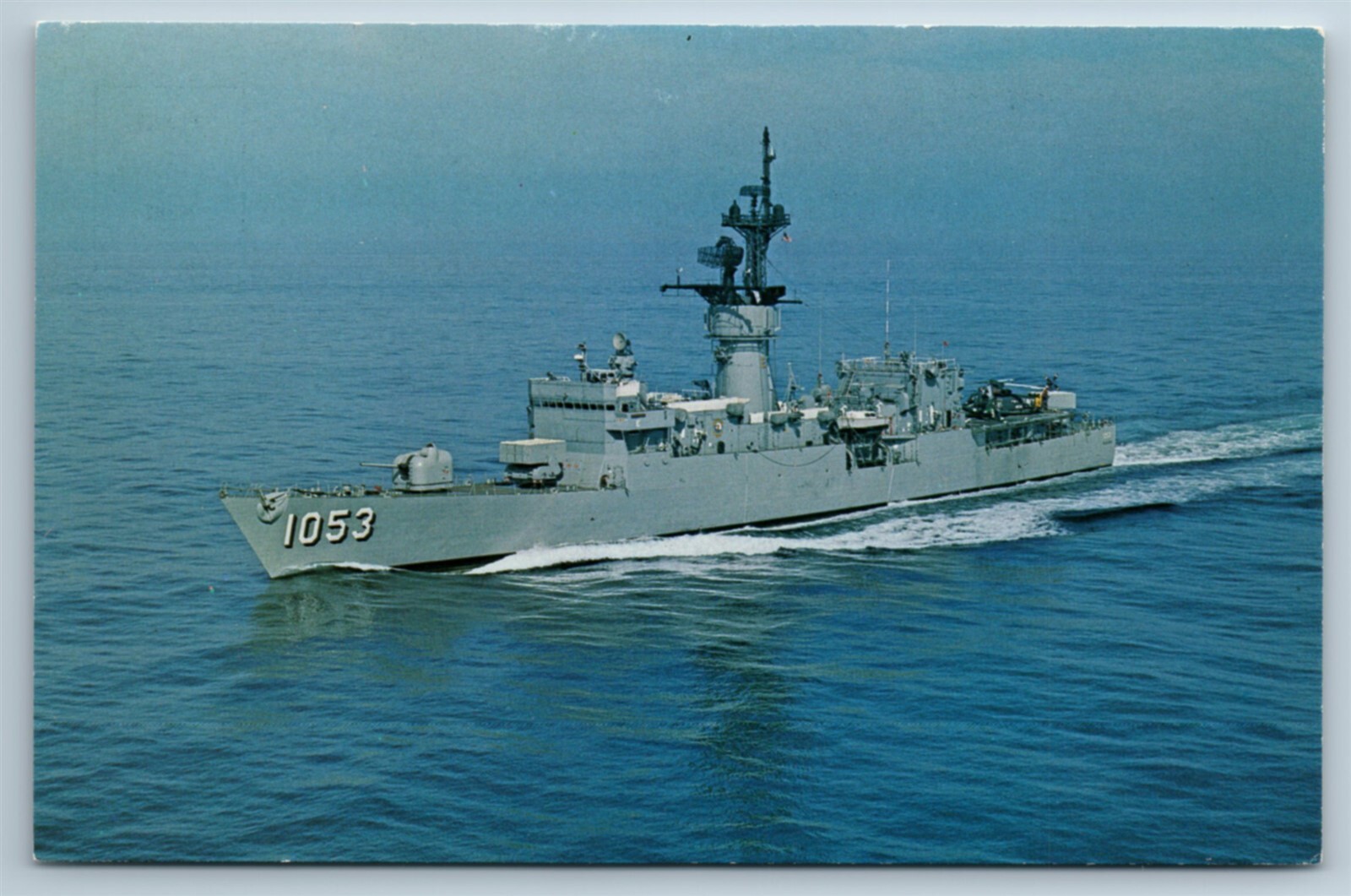 Postcard USS Roark Knox Class Destroyer Ship Bremerton Washington L1J ...