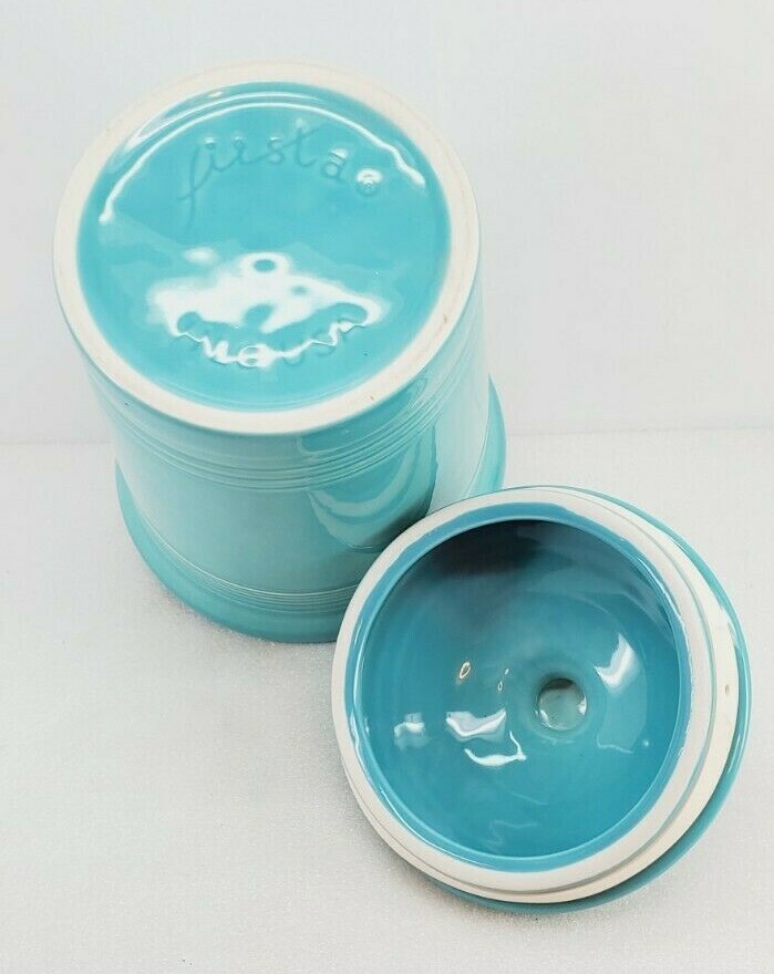 FIESTAWARE FIESTA MEDIUM utensil CANISTER CROCK turquoise blue NEW | eBay