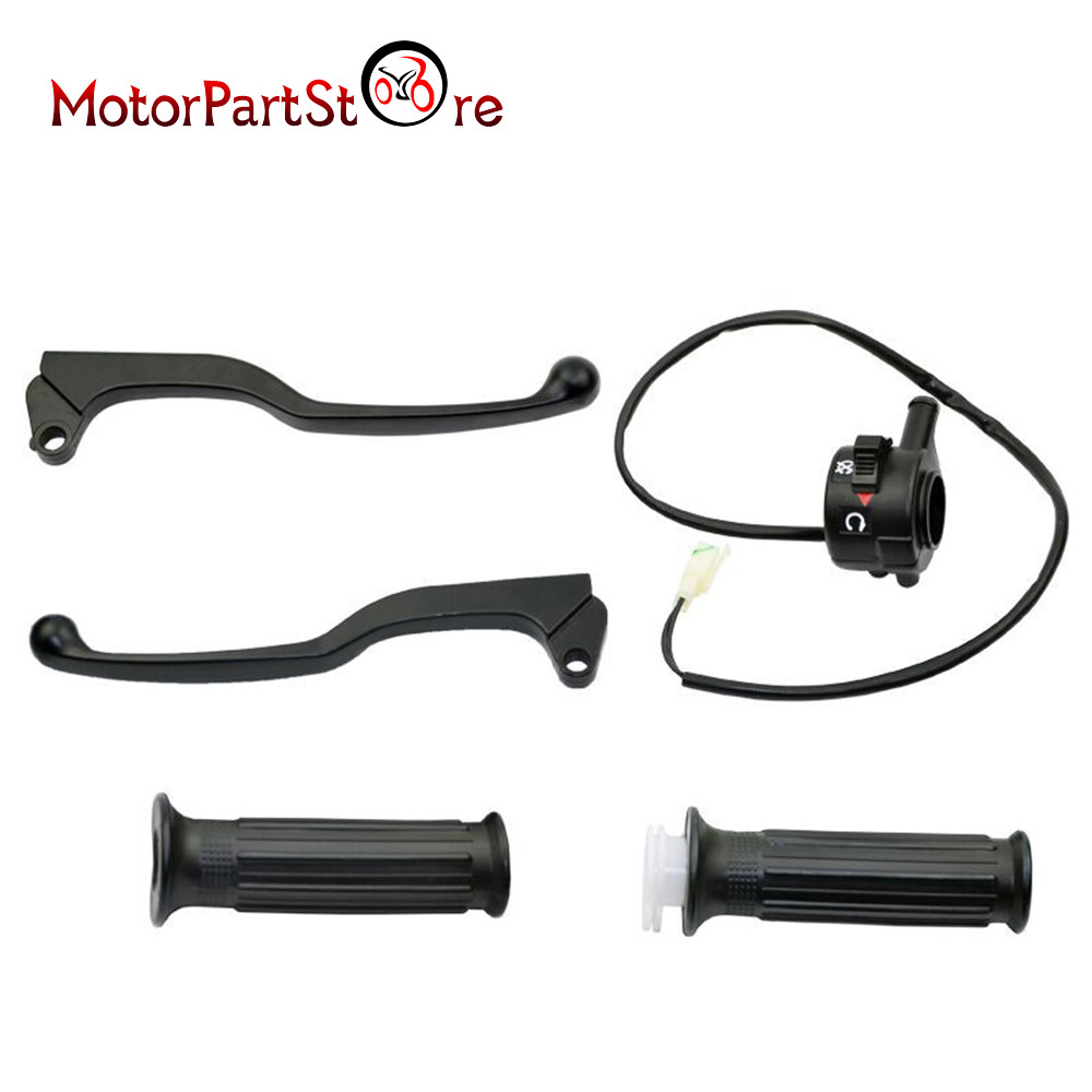 Throttle Housing Switch Brake Levers Grips Set for Yamaha PW80 PW 80 ...