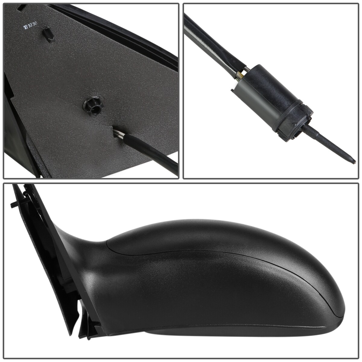 FOR 00-02 FORD FOCUS OE STYLE MANUAL DRIVER LEFT SIDE VIEW DOOR MIRROR ...