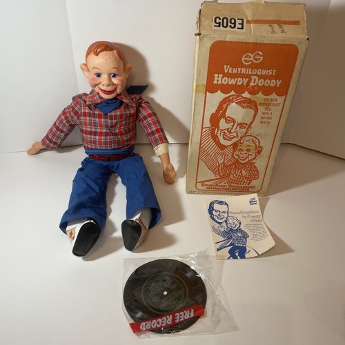 Howdy Doody Ventriloquist Doll Goldberger Dummy Box Instructions Mint ...