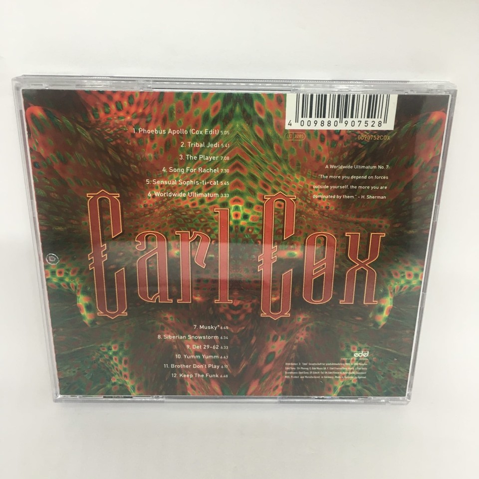 Carl Cox AT THE END OF THE CLICHÉ CD Album VERY GOOD CONDITION Free ...